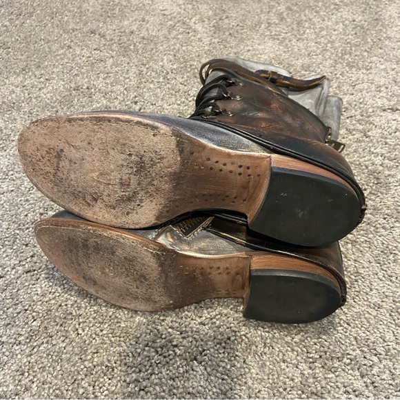 Freebird by Steven | Shoes | Freebird By Steven Ravi Strappy Leather Boots In Ice Size 9 | Poshmark